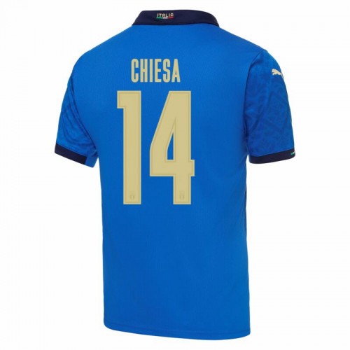 Camiseta Italia Federico Chiesa 14 Primera Eurocopa 2020